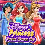 Play Disney Princess Prom Dress Up game online at Y8