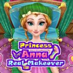Play Princess Anna Real Makeover game online at Y8