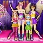 Play Super Barbie Dancer Team game online at Y8